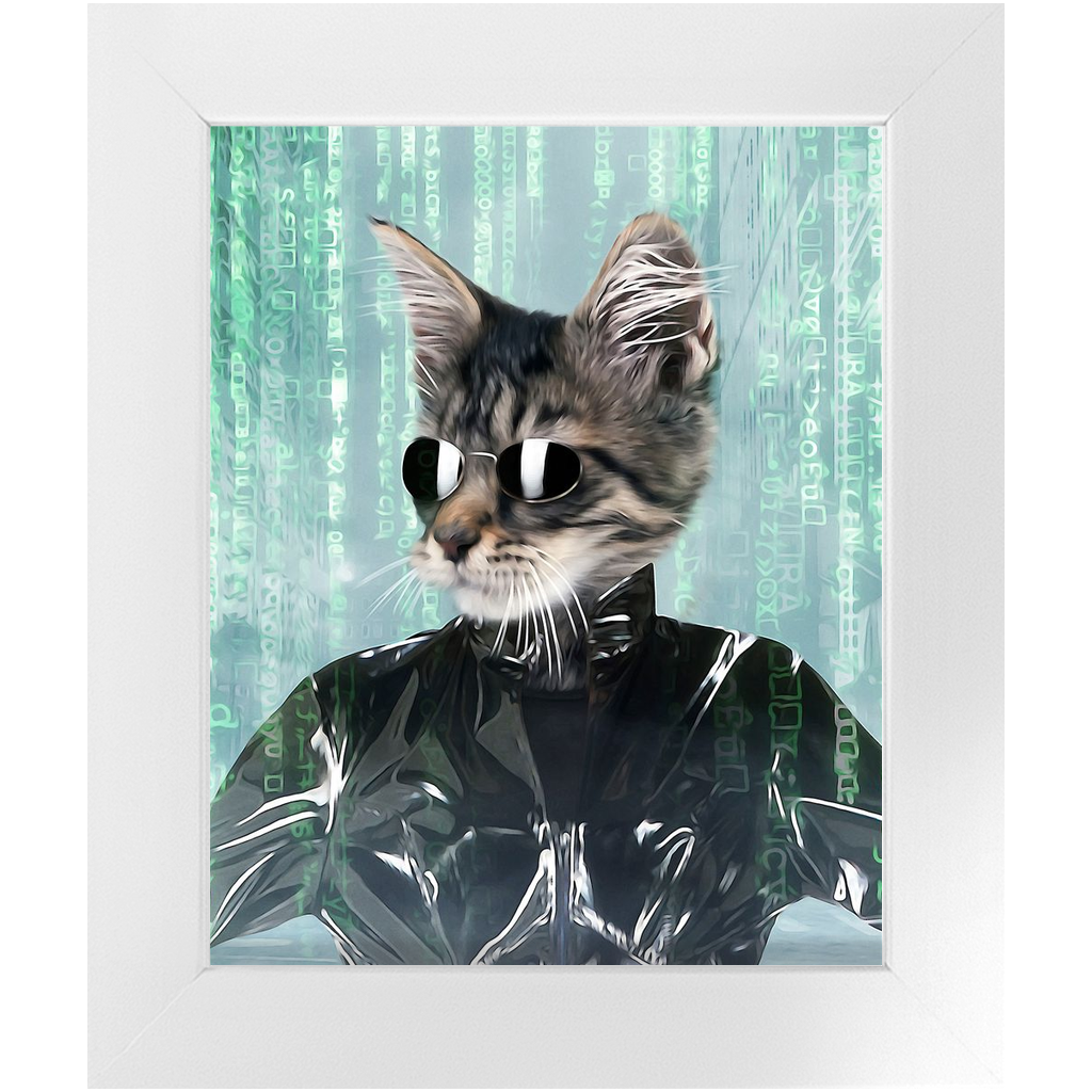 Holey Trinity - The Matrix Inspired Custom Pet Portrait Framed Satin P ...