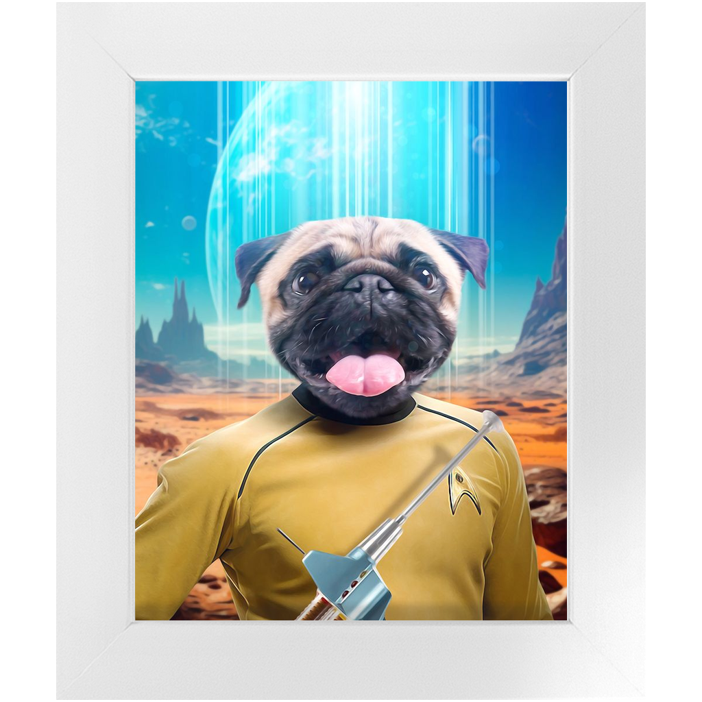 CAPTAIN QUIRK - BEAMING DOWN - Star Trek Inspired Custom Pet Portrait ...