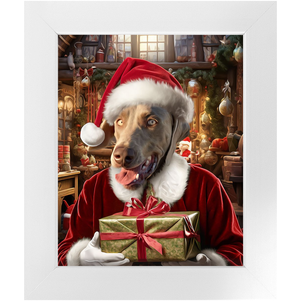 PANTA PAWS - Christmas, Santa & Elf Inspired Custom Pet Portrait Frame ...