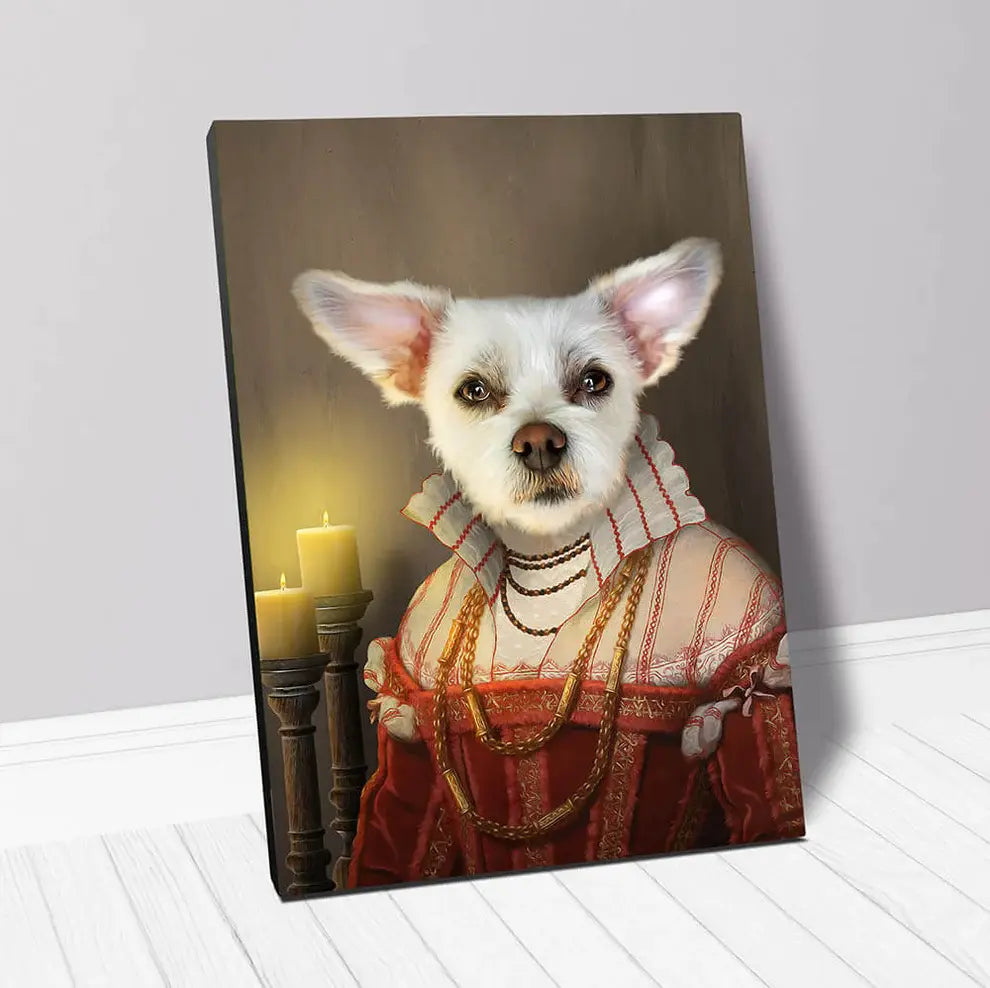LADY LAVISH - Renaissance Inspired Custom Pet Portrait Canvas – Lord Of ...