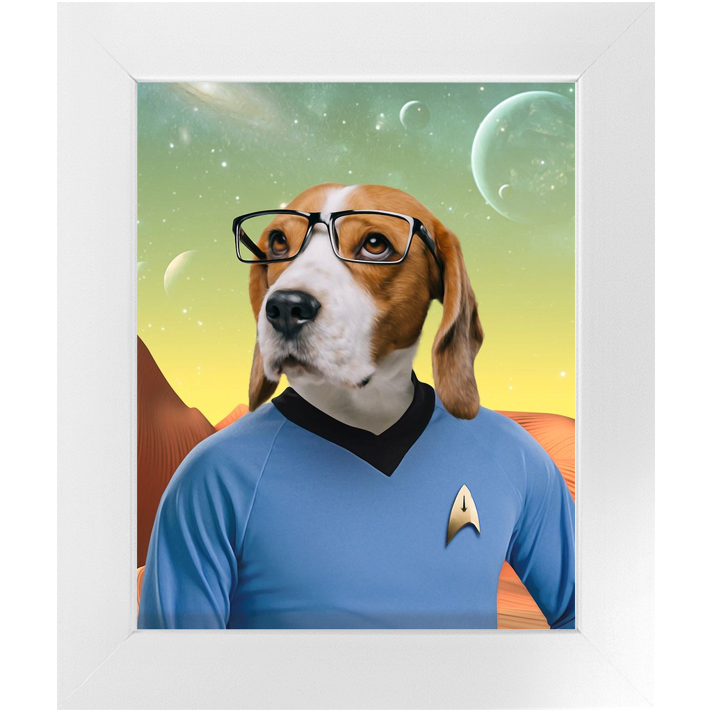 Mister Spook - Star Trek Inspired Custom Pet Portrait Framed Satin Pap ...