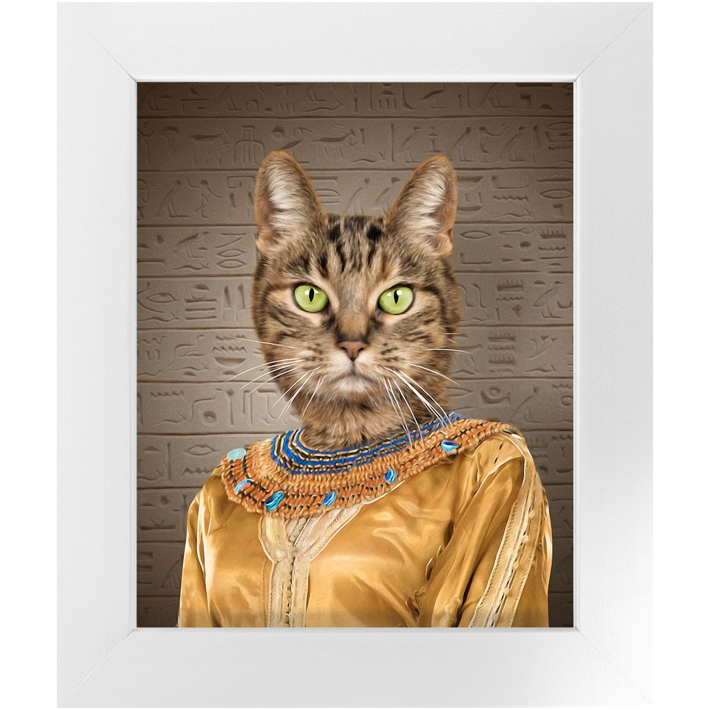 Cleopatme - Cleopatra of Egypt Inspired Custom Pet Portrait Framed Sat ...