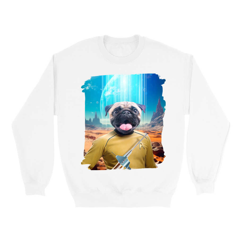 CAPTAIN QUIRK - BEAMING DOWN - Custom Pet Portrait Epic Sweatshirt ...