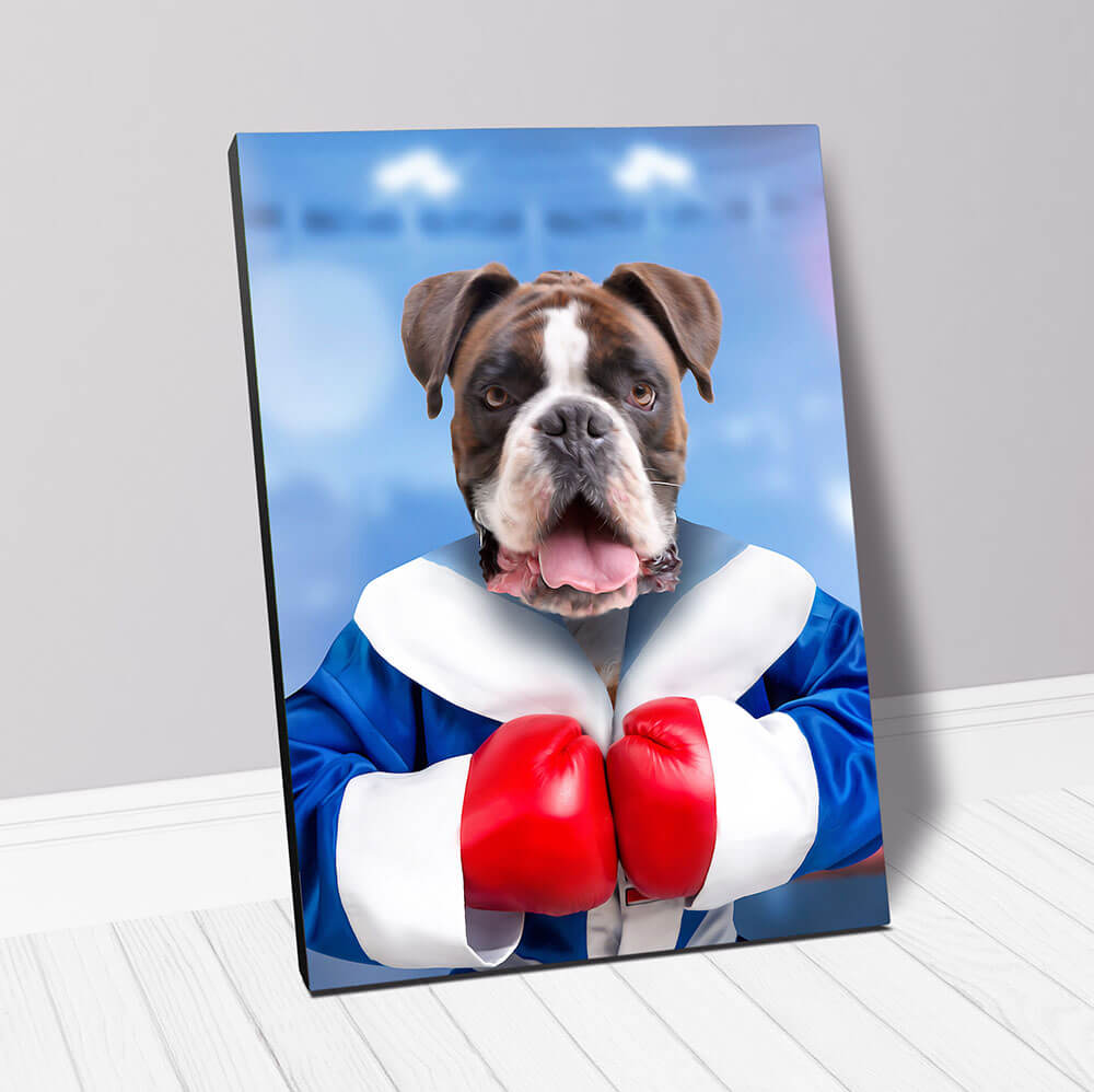 Underdog- Boxing & Sports Inspired Custom Pet Portrait Canvas – Lord Of ...