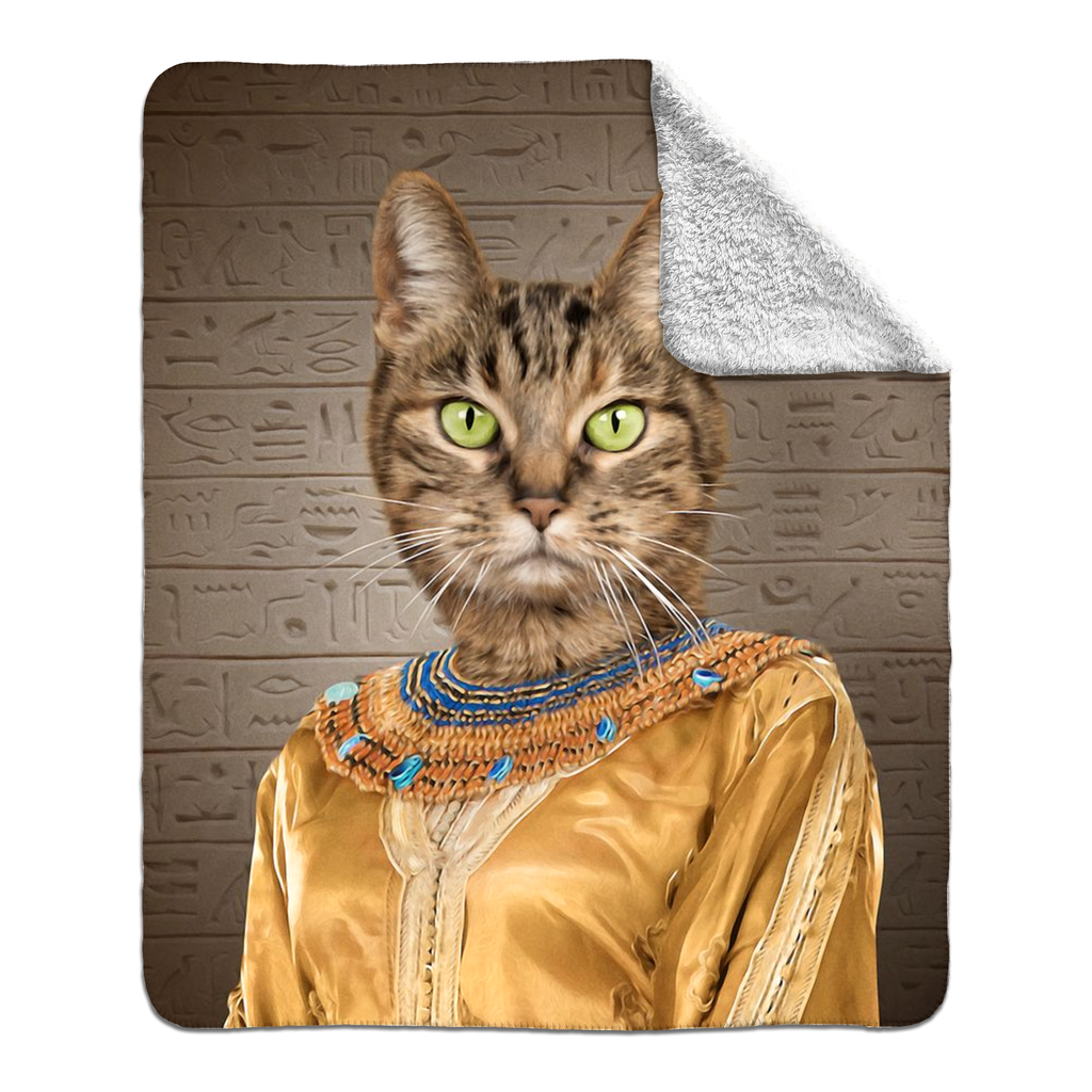 Cleopatme - Cleopatra of Egypt Inspired Custom Pet Photo Blanket – Lord ...