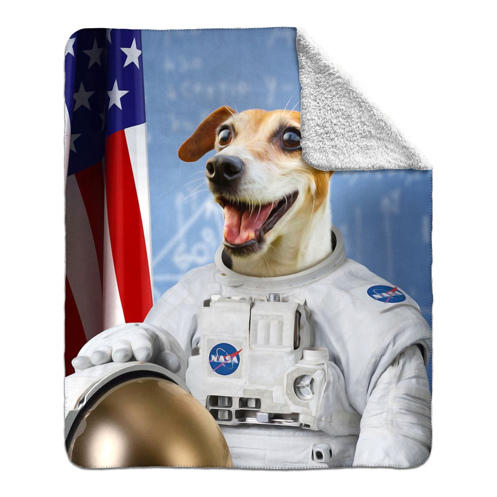 Astrofun - NASA Astronaut Inspired Custom Pet Photo Blanket – Lord Of ...